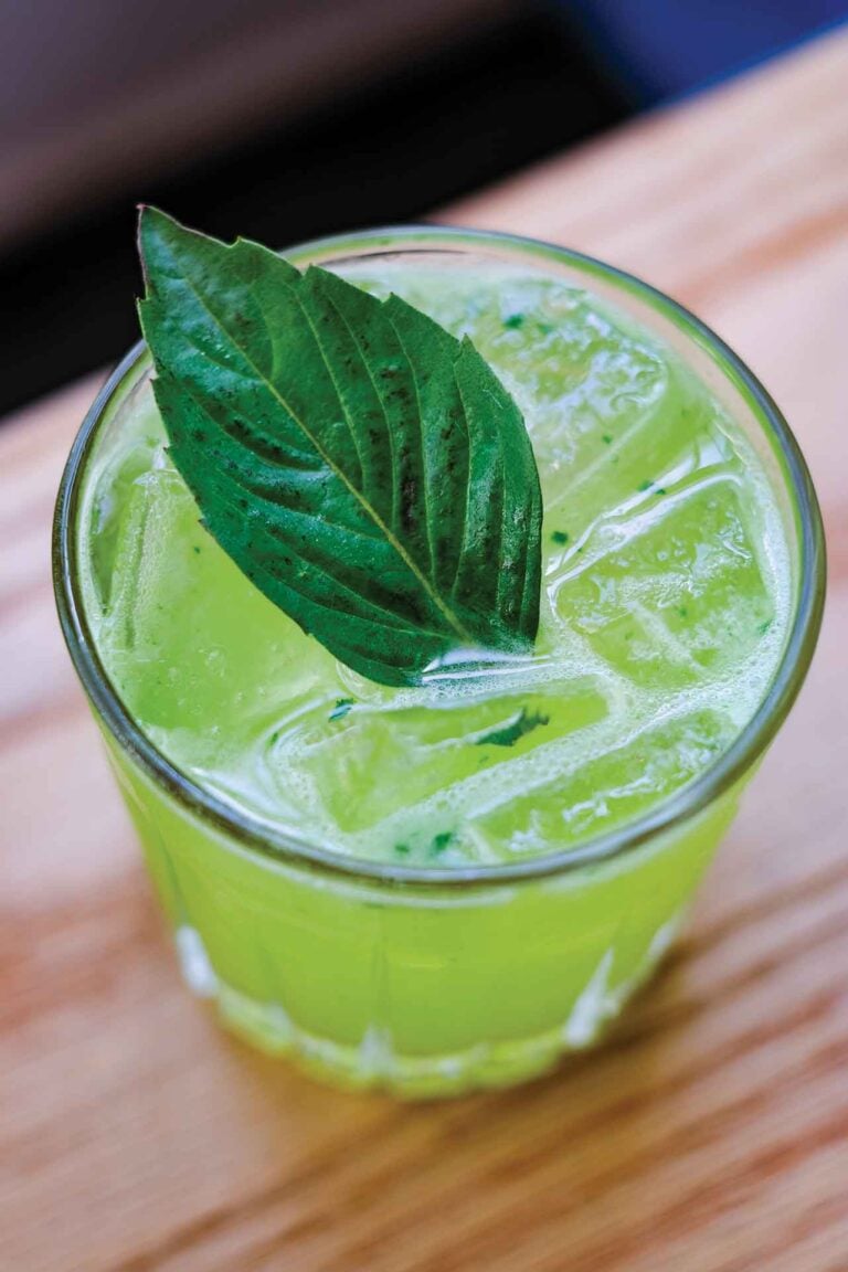 Make This Thai Basil Smash Cocktail From Kin Kao Song